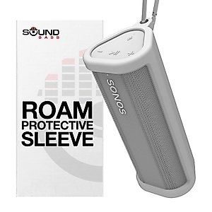 Heavy Duty Protective Silicone Carrying Case for Sonos Roam & Roam SL | White | Protect Your Wireless Bluetooth Speaker using This Cover/Sleeve