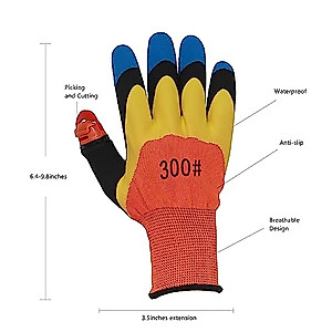 HASMI Gardening Gloves With Thumb Knife for Planting and Kitchen, Best Tool for Gardening and Kitchen