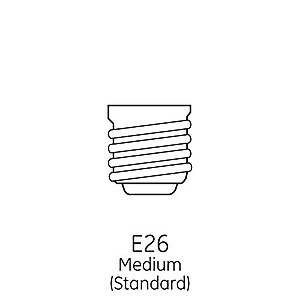 GE G E LIGHTING 75339 Amber Flame Shaped Bulb, 25W, 2-Pack, 2 Count (Pack of 1)