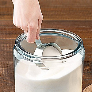 Anchor Hocking Montana Glass Jars with Fresh Seal Lids Canister Set, Black Metal, 3-Piece Set