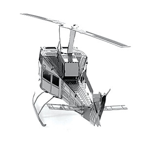Metal Earth Huey UH-1 Helicopter 3D Metal Model Kit Fascinations
