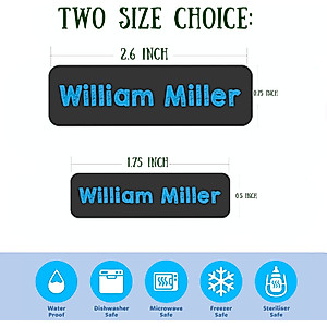 Custom Waterproof Dishwasher Safe Kid Name Labels for Daycare(128 Pack), Camp, School Supply, Baby Bottles, Lunch Boxes and Cups, Travel. Cute Personalized Design Name Stickers (Pattern 18)