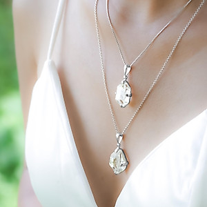 Starborn Herkimer Diamond Pendant in Sterling Silver