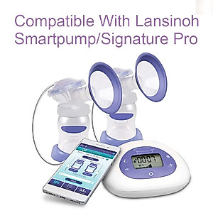 Maymom Tubing Compatible with Lansinoh Breastpump Not Original Lansinoh Pump Parts Replace Lansinoh Tubing. Work with Lansinoh Signature Pro,Lansinoh Smartpump
