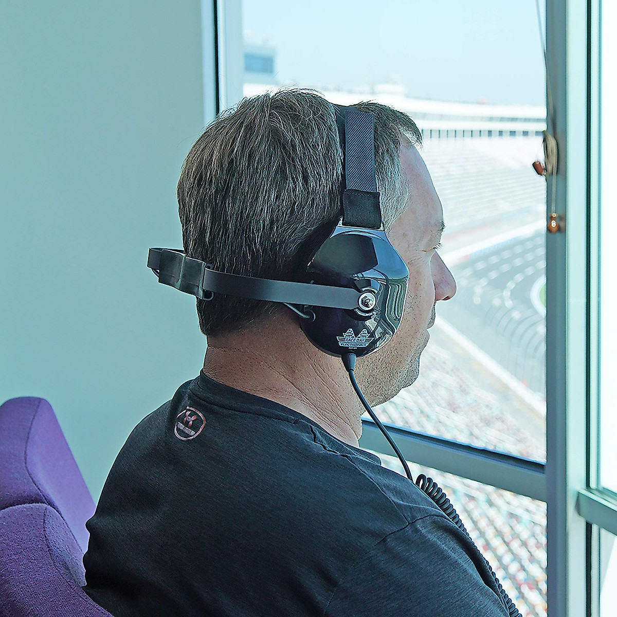 Race Day Electronics Behind Head Earphones/Headphones Headset for Racing Scanners