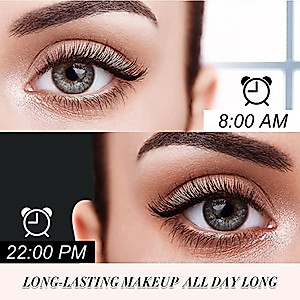 2 Pack 4D Silk Fiber Lash Mascara, Waterproof Very Black Long Lasting Mascara, Lengthening Lifting Multiplying Curling Natural Eyelash Primer Brush, Thickening Softer Lasting All Day, 2 Tube