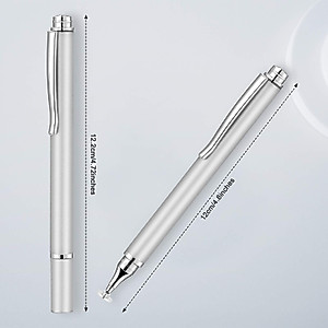 Weewooday 8 Pieces Capacitive Stylus Pens for Touch Screen, Universal Disc Fine Point Stylus Pens for Most Touch Screen Smart Devices, 4 Colors