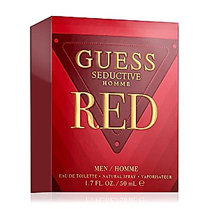 Guess Seductive Red Men/Homme Eau de Toilette Cologne Spray For Men, 1.7 Fl. Oz.