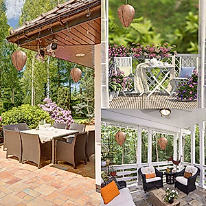 6 Pack Wasp Nest Decoy Safe Hanging Wasp Deterrent for Hornets Yellow Jackets