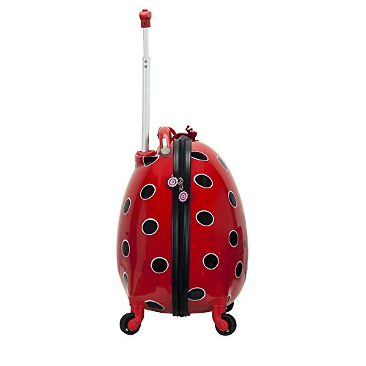 Rockland Jr. Kids' My First Hardside Spinner Luggage, Telescoping Handles, Ladybug, Carry-On 19-Inch