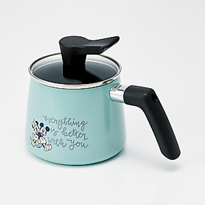 Skater ANMP1-A Multi-Pot, 0.3 gal (1.3 L) For Gas Fire, 7 in 1, All-purpose Pot, Rice Cooker, Milk Pan, Fryer, One-Handled Pot, Disney Mickey Mouse