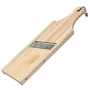 IMUSA USA Wood Plantain Slicer "Mariquitera", 13.8 x 4 x 1 inches
