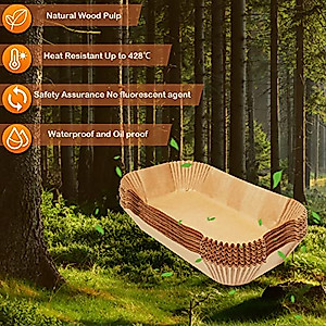 Air Fryer Liners Ninja Foodi Grill Xl Accessories for Ninja Smart Xl Air Fryer, 125Pcs Air Fryer Disposable Paper Liner For Ninja FG551 6-In-1 Grill Parchment Paper Rectangular Air Fryer Accessories