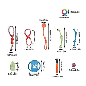 Dental Dog Rope Toys Cleaning Chew Toys Cotton Rope Dog Toy Durable Interactive Dog Tug Toy Puppy Chew Toys Small Teething Pets for Aggressive Chewers