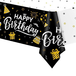 50th Birthday Theme Party Supplies,Disposable Party Tableware Sets - 50 Years Paper Plates,Napkins,Plastic Forks Knives,Tablecloths,50th Birthday Decorations for Men Women,24 Guests