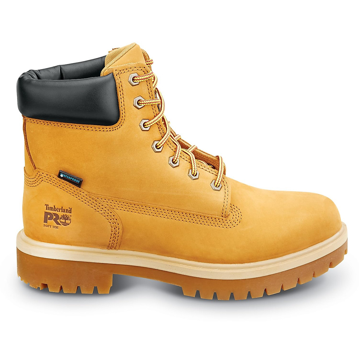 Timberland PRO 6IN Direct Attach Men's, Wheat, Soft Toe, MaxTRAX Slip Resistant, WP/Insulated Boot (10.5 W)