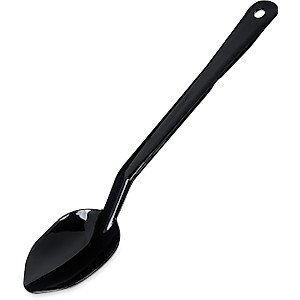 Carlisle FoodService Products 442003 Plastic Serving Spoons, 14", Black (Pack of 12)