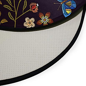AGONA Area Rug Beautiful Hummingbirds Exotic Flowers Round Rugs Non Slip Soft Circle Floor Mat Carpets for Bedroom Kids Rooms Living Room Playroom 3 Feet