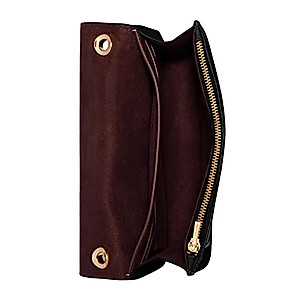 Coach Women's Georgie Small Crossbody Bag Handbag In Signature Canvas IM/Brown Black