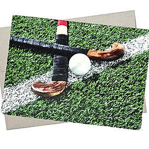 Whitman and Daughter Field Hockey Card, Field Hockey Birthday Card (1 Premium Card, 5X7 Inch) for Coach Thank You, Graduation etc - 895