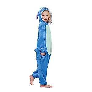 AwesomeFit Girls Cosplay Costume Animal Pajamas Halloweem Sleepwear 5T Blue