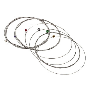 5 Packs Full Set Orphee RX17 Nickel Alloy Colorful Ball-End Electric Guitar Strings Standard Tension 010-046