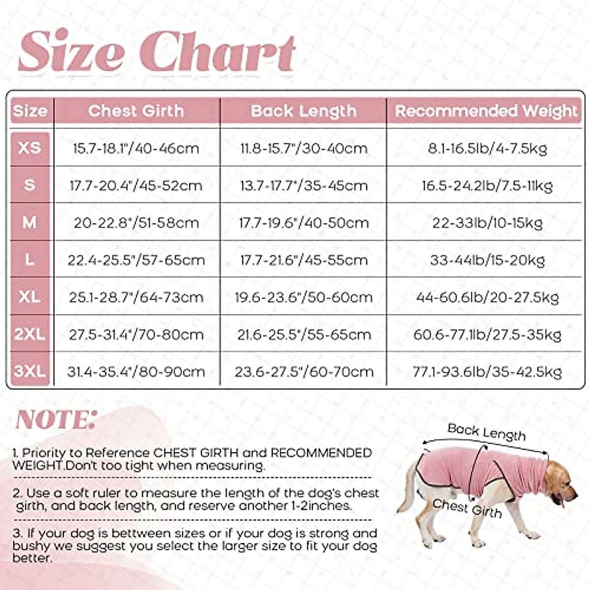 ROZKITCH Dog Sweater for Cold Weather, Extra Warm Polar Fleece Dog Coat, Dog Jacket with Turtle Neck, Soft Dog Vest, Snow Coat for Dogs, Dog Pullover, Dog Winter Clothes for Small Medium Dogs Pink