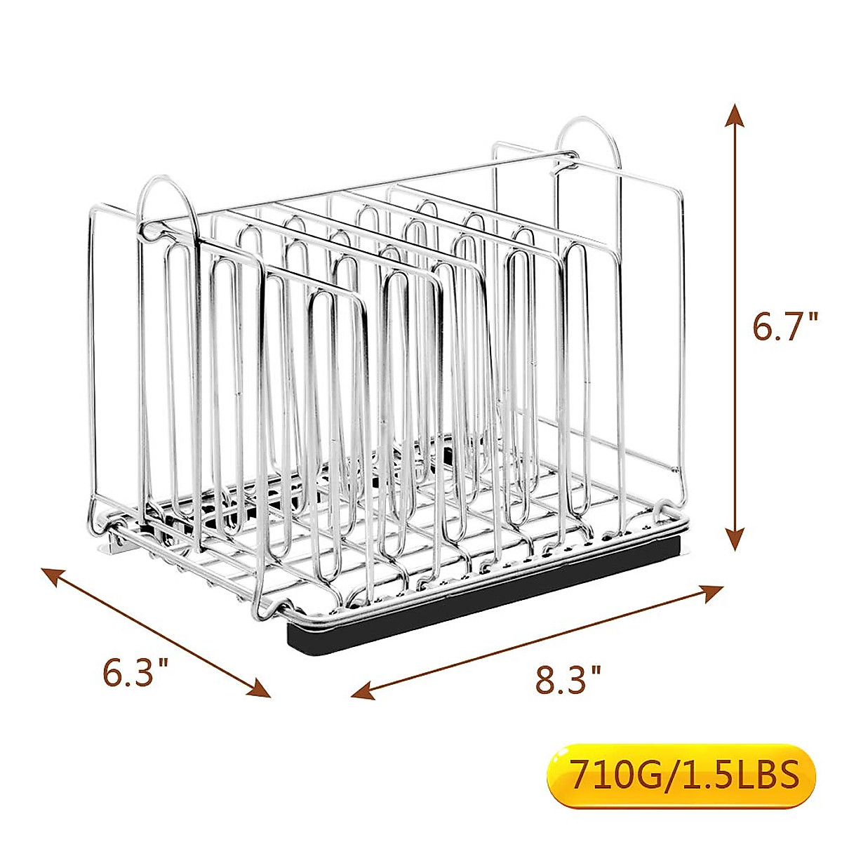Everie Sous Vide Container 12 Quarts with Universal Collapsible Hinged Lid, Compatible with Anova All Models, Breville Joule, Wancle, Instant Pot Cookers (Container with Plastic Lid and Rack)