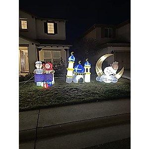 Inflatables Outdoor/Indoor Yard Decorations for Muslim/Islamic Holidays, Inflatable Ramadan & Eid Mubarak, Sheep for Eid ul Adha, Mosque/Masjid, & Muslim Boy & Girl (Ramadan & Eid Mubarak)