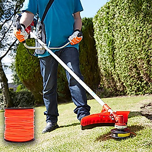 A ANLEOLIFE 5-Pound Commercial Square .105-Inch-by-1038-ft String Trimmer Line in Spool,with Bonus Line Cutter, Orange