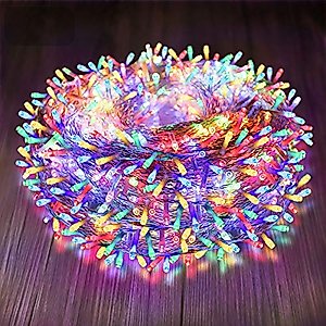 Homeleo Outdoor Christmas Lights Multicolored, 165 Feet/300 LED Super Long String Lights for Patio, Garden, Christmas, Party, Wedding, Bedroom, Indoor Decoration(Multi-Color,8 Lighting Modes)