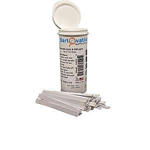 Peracetic Acid 0-160 ppm & Chlorine 0-200 ppm Test Strips [100 Strips of Each]