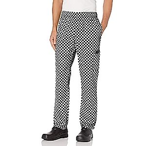 Chef Code Chef Pants, Checkered White, Medium