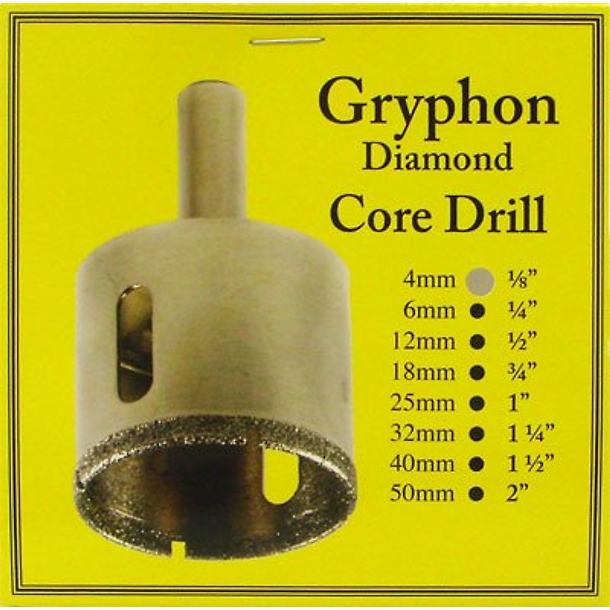 4mm Gryphon Core Drill Bit