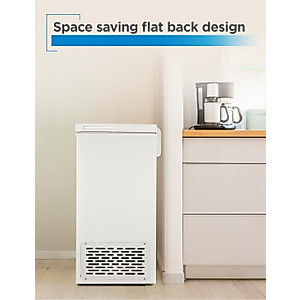 BLACK+DECKER 2.0 Cu. Ft. Compact Chest Freezer, Deep Freezer Holds Up To 70 Lbs. of Frozen Food, Removable Storage Basket, Manual Defrost, White