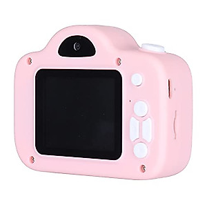 EBTOOLS Camera for Kids, 2.0 Inch IPS Screen 1080P Mini Toy Camera with 2000W Front and Rear Dual Cameras, Built in Games and Photo Stickers, Support 32GB Memory Card(Pink)