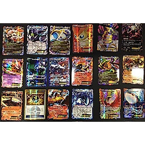 Pokemon TCG : 100 Card LOT Rare, COM/UNC, Holo & Guaranteed EX, MEGA OR Full Art