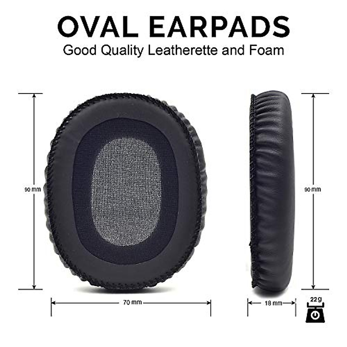 Monitor Earpads defean Replacement Ear Pads Ear Cushion Pillow Cover Compatible with Marshall Monitor Over-Ear Stereo Headphones