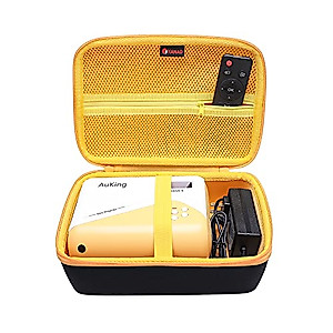 XANAD Mini Projector Case for AuKing or PVO 2023 2022 Upgraded 1080P Supported Outdoor Projector or ARTSEA 1080P Supported 4500L Portable Projector- Carrying Storage Bag