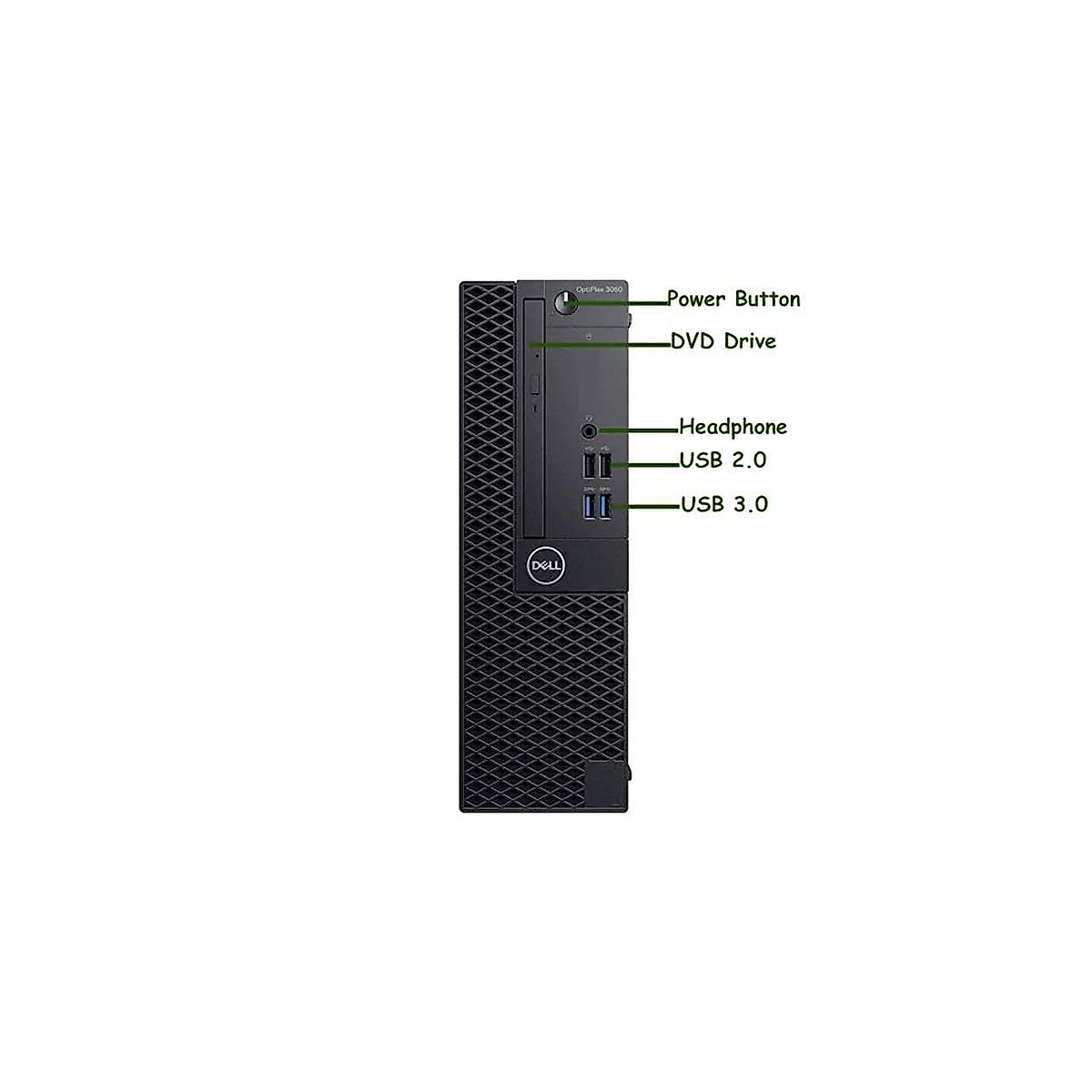 Dell Optiplex 3060 SFF Desktop PC, Intel i5-8500 3.0GHz 6 Core, 16GB DDR4, 256GB SSD, DVD-RW, WiFi, Win 10 Pro (Renewed)