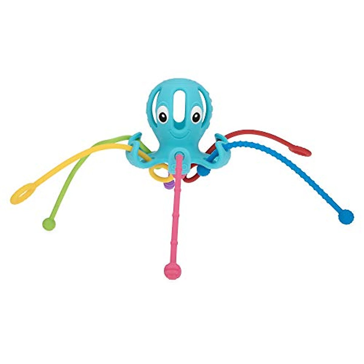 Nuby Octopus 100% Silicone Pull String Interactive Toy: 18M+, Multi