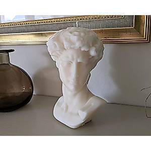 Large Bust David Statue Soy Wax Scented Candle Hand Poured Aroma Candle Home Candle