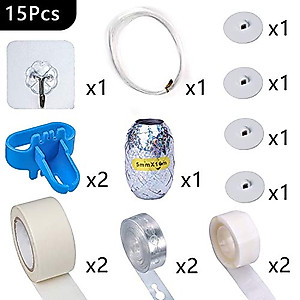 PartyWoo Balloon Garland Kit, Balloon Arch Kit Pack of Balloon Decorating Strip, Balloon Knotter, Wall Hooks, Balloon Ribbon for DIY Balloon Garland, DIY Balloon Arch