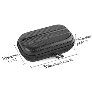 Linkidea Hard Shell Safety Razor Travel Case, Shaving Kit Storage Box for Long/Short Handled Razor, Razor Blade and Attachments, Compatible with Merkur, Vikings, WEISHI Double Edge Safety Razor