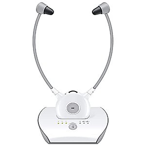 Wireless Headphones for TV, 2.4GHz Wireless TV Voice Highlighting Headphones for Seniors, Easy Pair 100ft Transmit Range with 2 Batteries