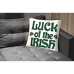 C&F Home 18" x 18" Luck of The Irish Clover St. Patrick's Pillow 18" x 18" Green