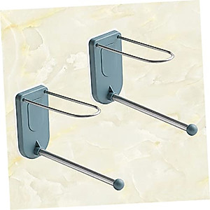 Zerodeko 2 Pcs Metal Clothes Hanger Purse Holder Stainless Steel s Hooks Clothes Pin Organizing Rack Clothes Hangers Stacker Rack Clothes Hangers Storage Rack Clip Hook up Shelf Hanger Rack