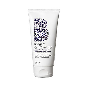 Briogeo Curl Charisma Rice Amino + Avocado Leave-In Defining Crème, Anti Frizz Hair Styling Moisturizer, Leave In Cream for Wavy, Curly, Coily Hair, Boosts Hydration, Vegan, Cruelty-Free, 6 fl oz