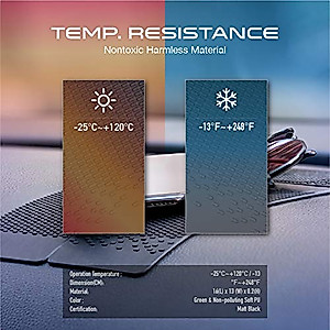 JIMISHA Anti Slip Pad Sticky Gripping Pad Sticky Gel Pad Multifunctional Fixate Gel Pads Non-Slip Mounting Pad Cell Pad, 6.3 x 2.8 inch (2 Pack)