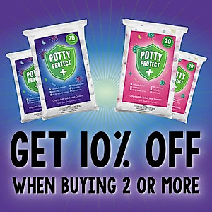 20 Pack Extra Large Disposable Toilet Seat Covers (Floral) by Eli with Love – Toddler Toilet Covers For Full Coverage On Toilet or Potty – Ideal Travel Toilet Seat Covers For Both Kids and Adults